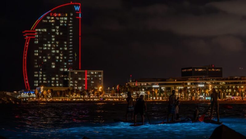 Starlight Paddlesurf during the night in Barcelona - Key Points