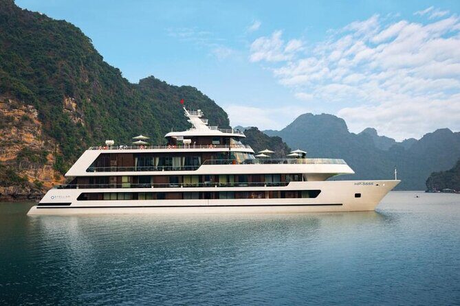 Stellar of the Seas Cruise 2Days/1Night 5 Star included Pick up - Transportation and Convenience: Seamless from Hanoi to Halong Bay