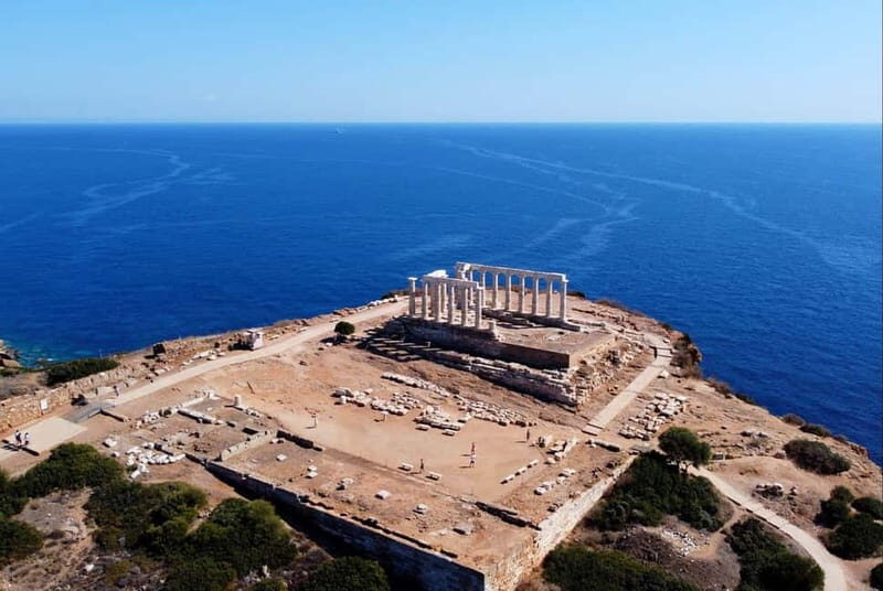 Sunset at Cape Sounio - Key Points