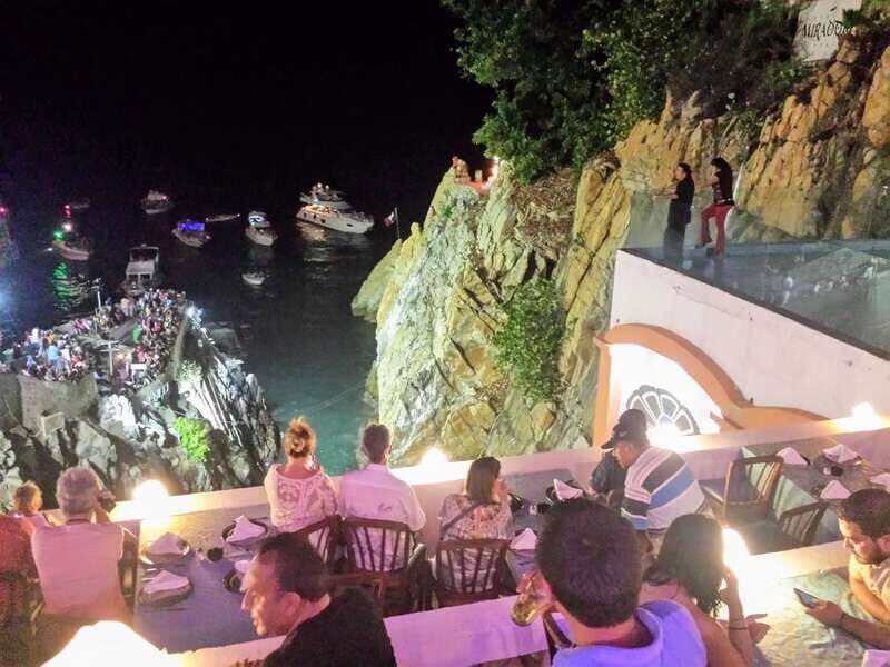 .Sunset High Cliff Divers Exhibition with Different Options, - Group Size and Personalization