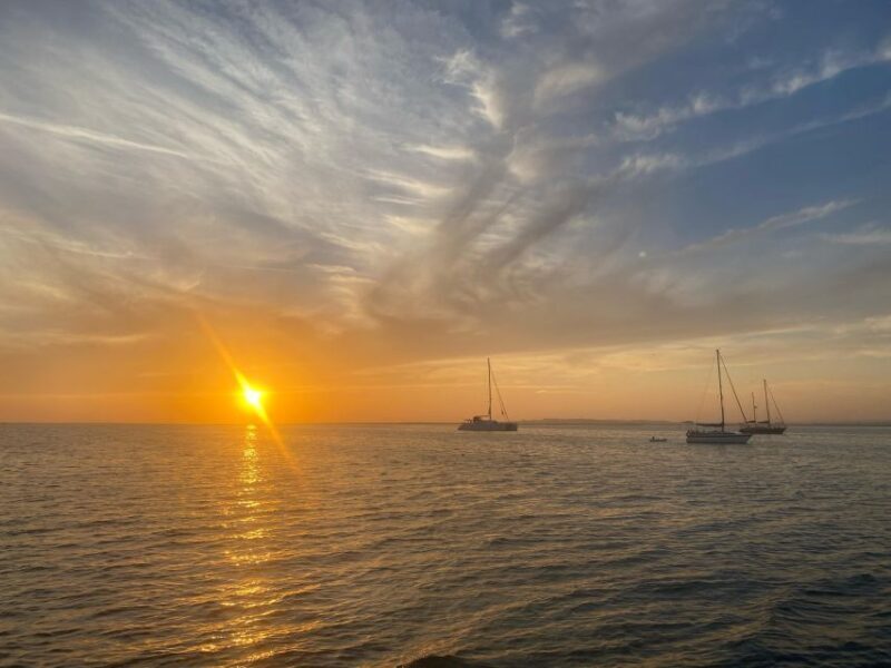 Sunset on a luxury sailing yacht - Lagos - Algarve - Authenticity and Small-Group Experience