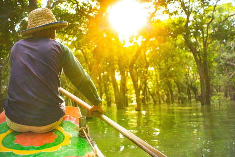 Sunset Over the Tonle Sap Lake and Visit Floating Village - Key Points