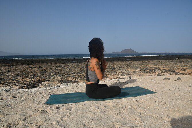 Sunset Playa Mujeres or Volcan del Cuervo Connect&flow Yoga practice - An Introduction to a Unique Lanzarote Experience