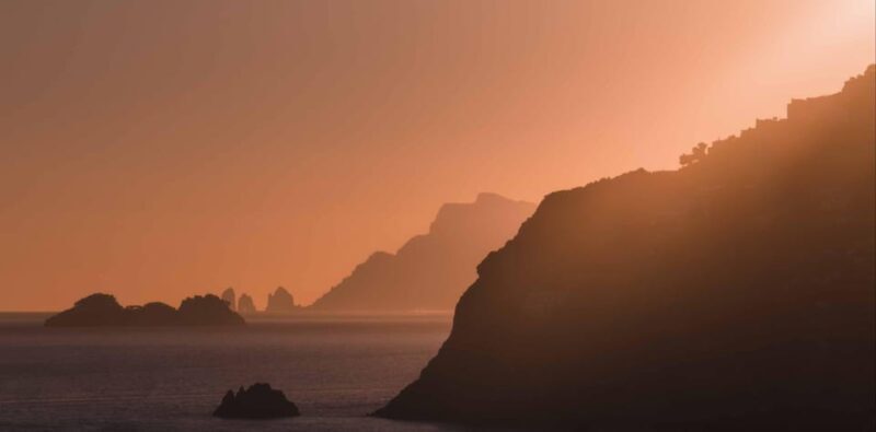 Sunset tour by private boat on the Amalfi Coast - Key Points