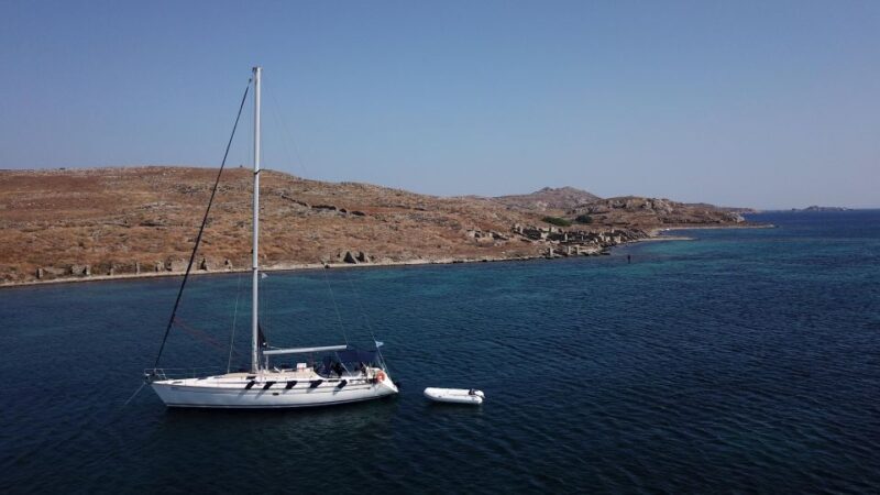 Sunset Tour with Nadia K to Delos and Rhenia Island - Key Points