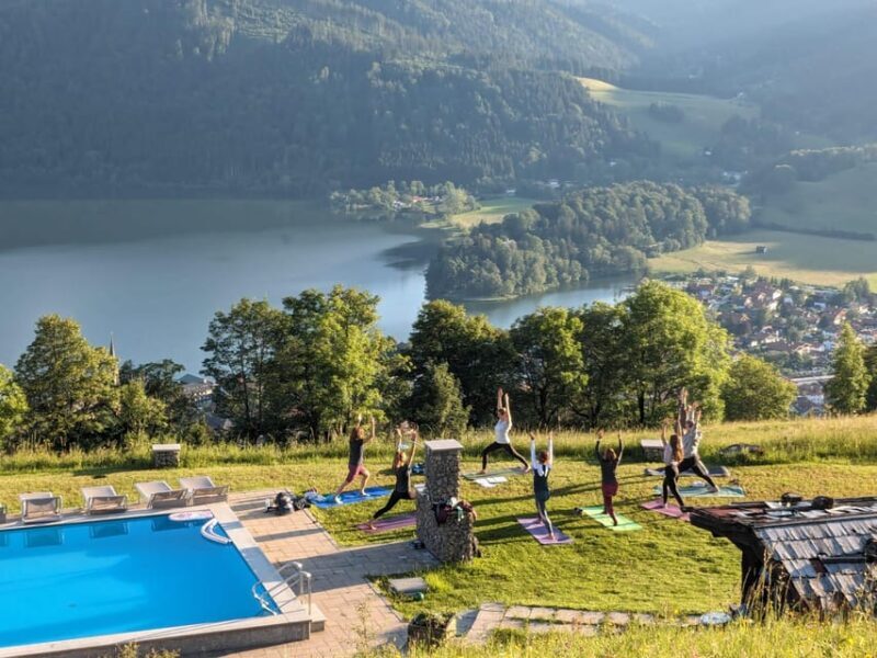 Sunset yoga on the Schliersbergalm - Sunset Yoga on the Schliersbergalm: A Serene Escape with a View