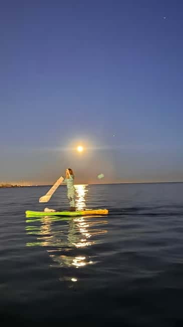Sunset+paddle surf with music+fotos&videos Barceloneta+snack - An Introduction to Sunset Paddle Surfing in Barcelona