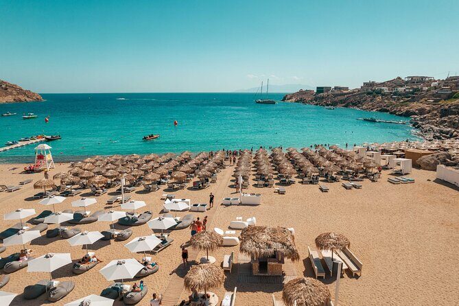 Super Paradise Beach Mykonos Seaside Sunbed (2nd row) - A Practical Overview of Your Day at Super Paradise Beach