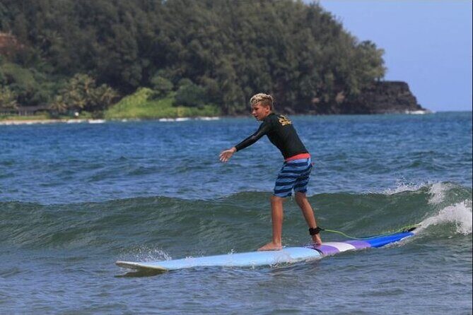 Surf Hanalei: Sandy bottom lessons on Kauai - The Location: Hanalei Bay