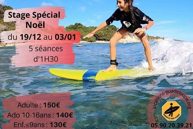 Surf lessons 1h30 (4-6 people) Kokoplaj Surf camp Guadeloupe school - Final Thoughts
