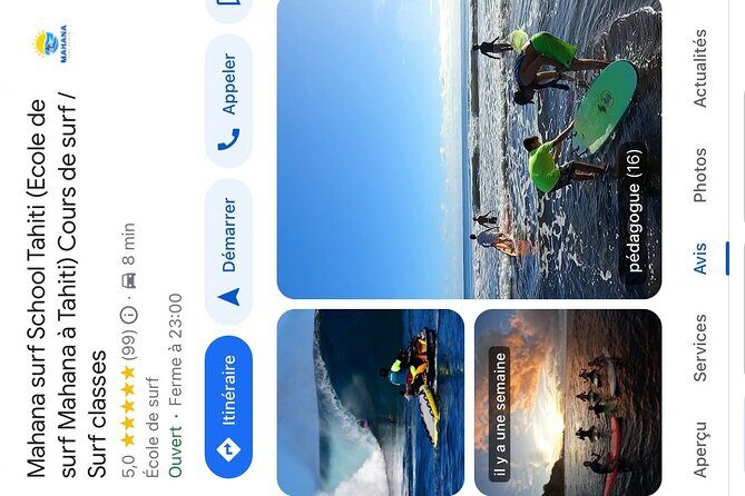 SURF TAHITI Bites & Waves  Surf experience with every bite - Getting a Feel for the Experience