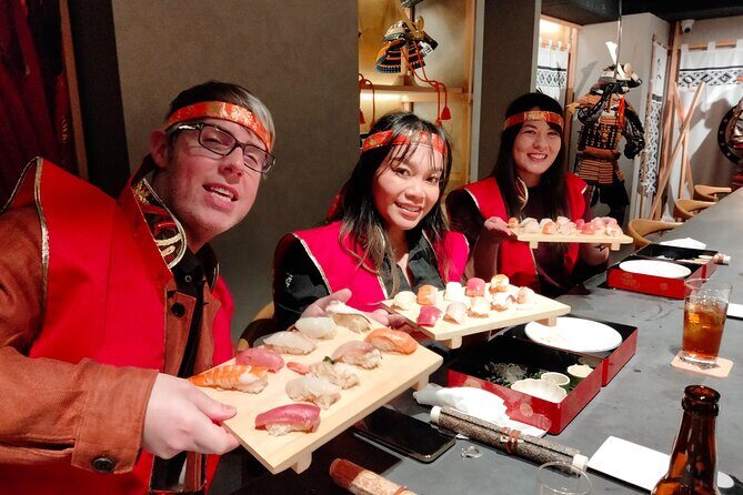 Sushi Making with Interactive Samurai Experience at JIN-ASAKUSA - An Introduction to the Experience