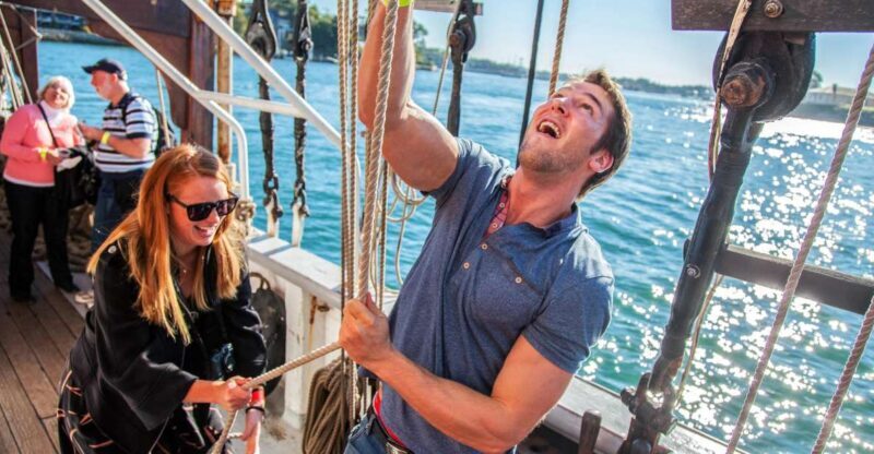 Sydney Harbour: Tall Ship Lunch Cruise - The Sails and Hands-On Involvement: A Unique, Interactive Element