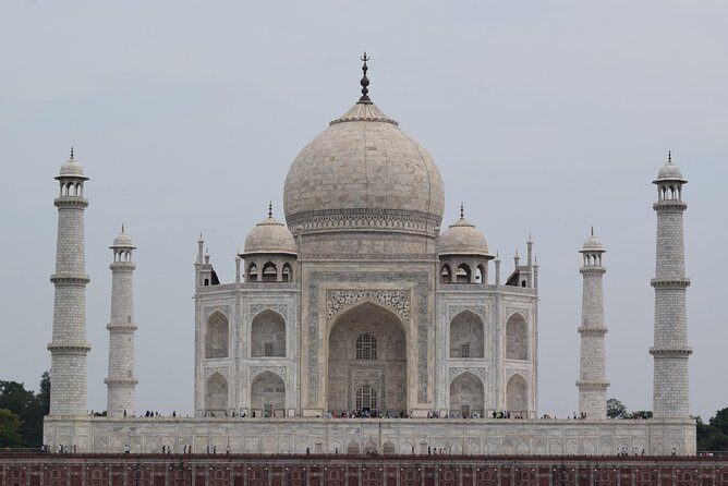 Taj Mahal View On Friday From Mehtabh Bagh. Day Tour starts from Delhi by Car - The Experience of Seeing the Taj Mahal from Mehtab Bagh