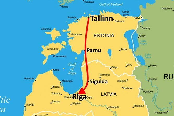 Tallinn to Riga - Sightseeing transfer - Key Points