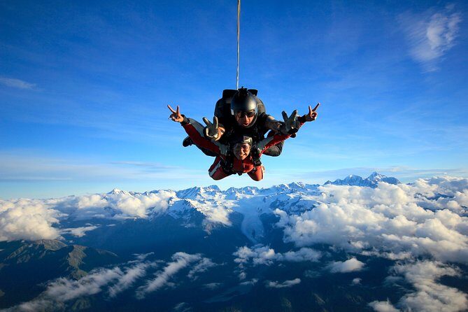 Tandem Skydive 18,000ft from Franz Josef - Weather and Cancellation