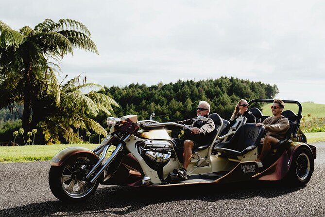 TAURANGA SHORE EXCURSION: V8 TRIKE - 1.5 hour City Sites - An In-Depth Look at the Tauranga V8 Trike Experience