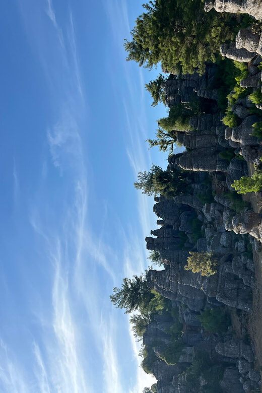 Tazi Canyon-Selge Antique City and Devil's Stones from Side - Key Points