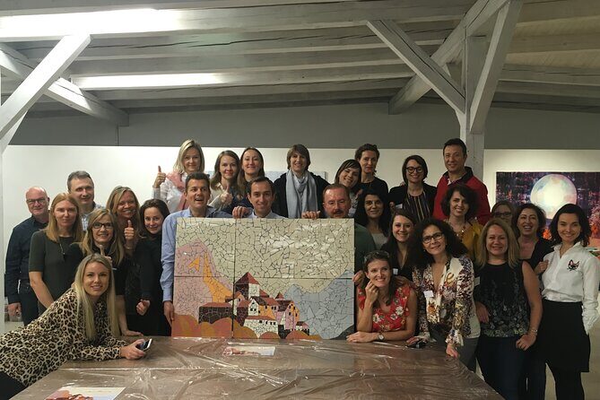 Teambuilding Barcelona: Create the logo of your company in mosaic - The Sum Up