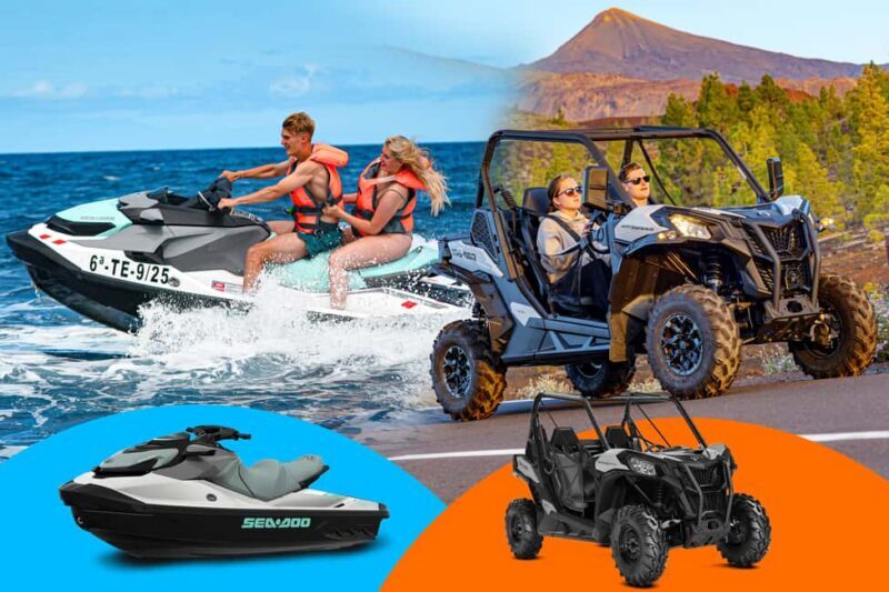 Tenerife: Water Jet Ski/Teide Mountain Buggy Adventure Combo - The Sum Up