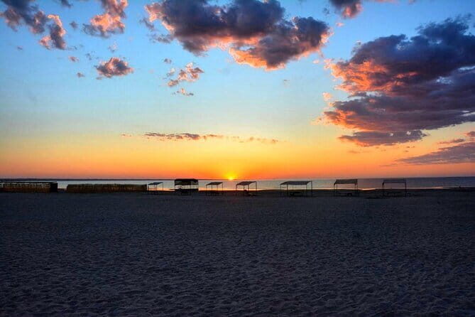 The Beautiful Sunset in Aydarkul Yurt Camp 2 Days 1 night - A Complete Review of the Sunset & Yurt Camp Experience at Aydarkul