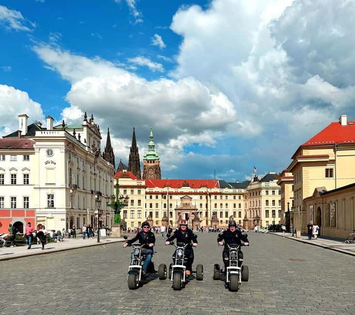 The Best  Trike Prague city tour live guided in English - Key Points