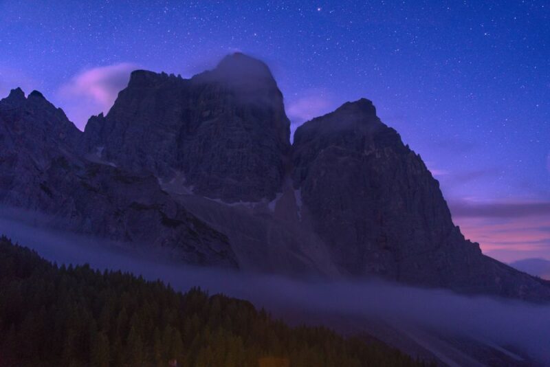 The Dolomites at night with snowshoes - Key Points: