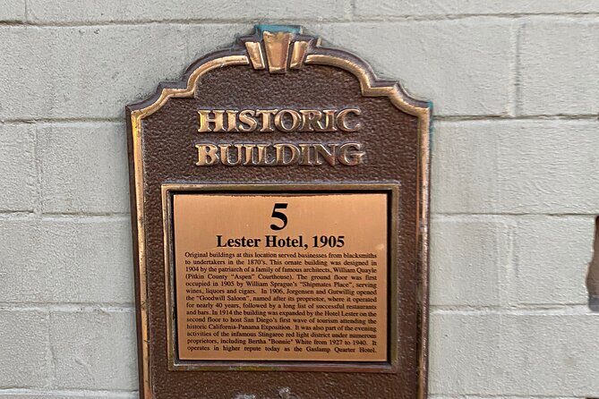 The Gaslamp Quarter Walking Tour - The Itinerary: A Step Back in Time