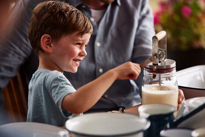 The Old World Butter Making Experience - The whimsical introduction: milking Shirl the Sheep