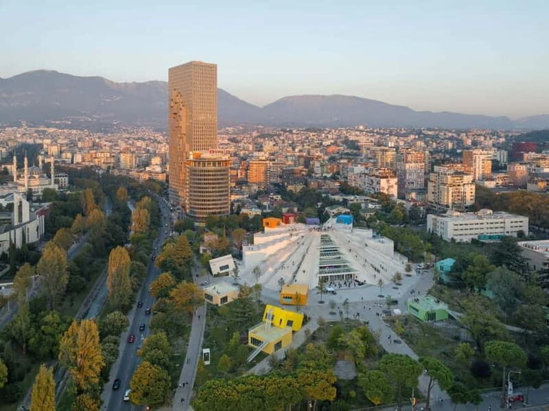 Tirana City Tour - Reja - The Cloud: Public Art and Modern Design