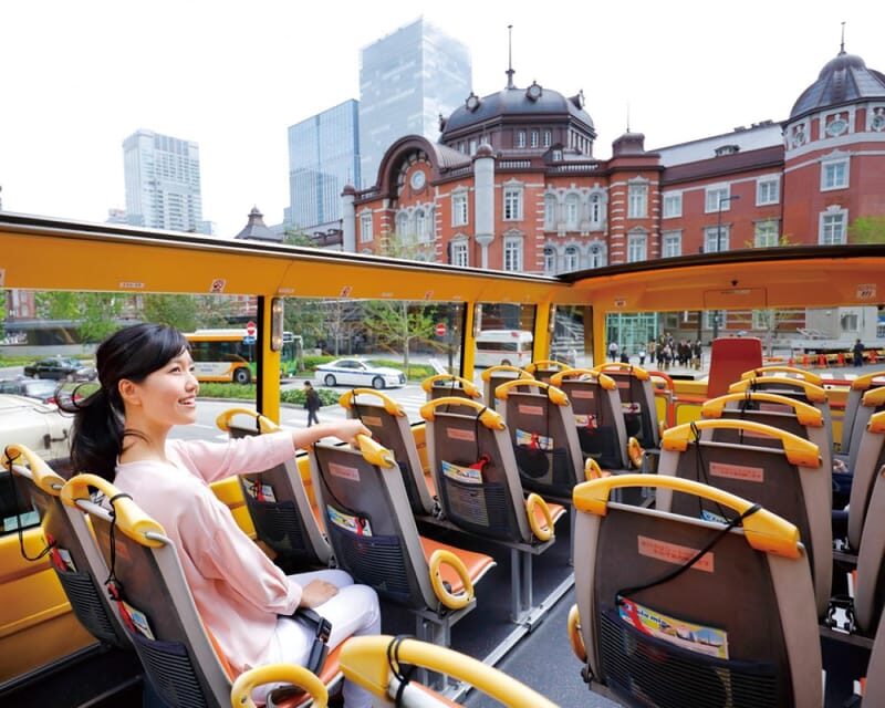 Tokyo: 60min Panoramic Open Top Bus Tour with Audio Guide - Key Points