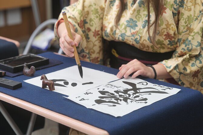 Tokyo Calligraphy Experience Japanese Treats with Green Tea - A Closer Look at What the Experience Offers