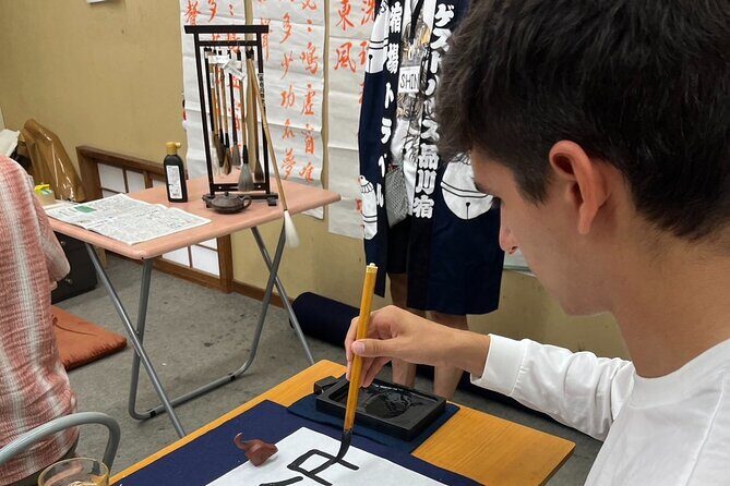 Tokyo Calligraphy Experience Japanese Treats with Green Tea - FAQs