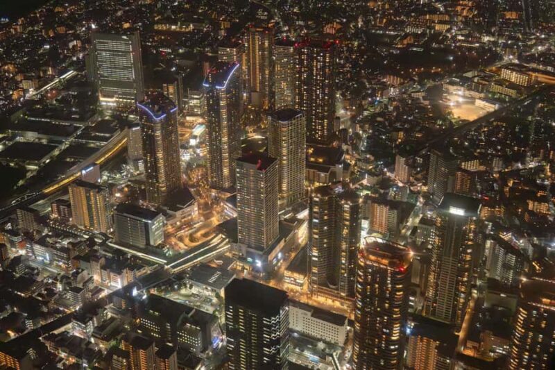 Tokyo: City Sights at Night by Helicopter - An Unconventional View of Tokyo