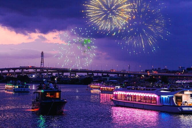 Tokyo Koto Fireworks Festival Cruise &Dinner &Performance &Drinks - Key Points