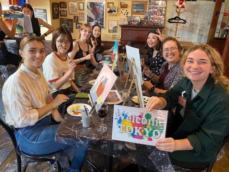 Tokyo: Paint and Wine "Japan scenery and Seasons" - An Honest Look at the Experience