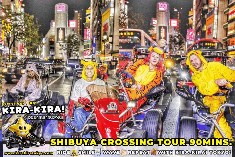 Tokyo: Shibuya Crossing x Tokyo Tower and more! Go-Kart Tour - Key Points