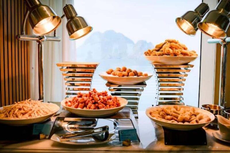Top Luxury Ha Long Bay Day Cruise with Buffet Lunch & Pool - Ti Top Island: Relaxation and Panoramic Views