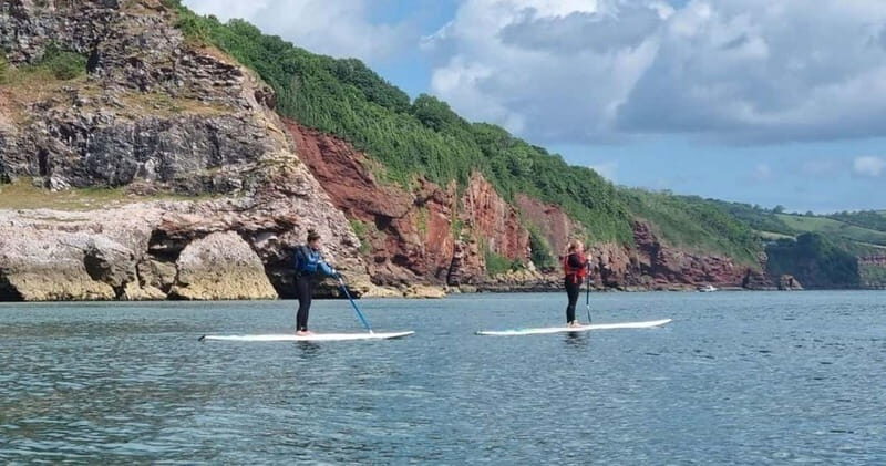 Torquay: Solo & Giant SUP Board Rentals - Exploring the Babbacombe Bay on a Paddleboard