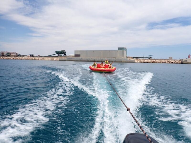 Torrevieja: Speedboat-Powered Inflatable Crazy Sofa Ride - Who Will Get the Most Out of This Ride?