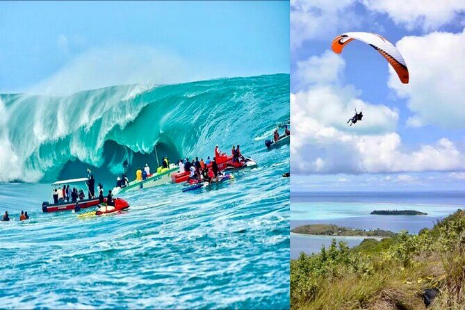 Tour of the island and Peninsula WITH Paragliding and Taxi Boat (Teahupoo) - Starting with Paragliding over Punaauia