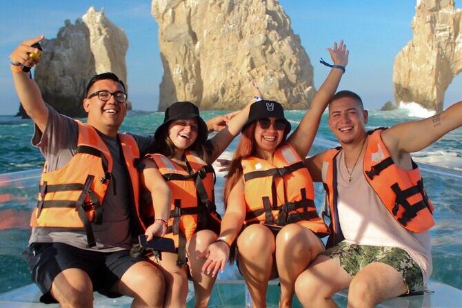 Tour the Arch, Land's End and more in Cabo's original Clear Boat - FAQ