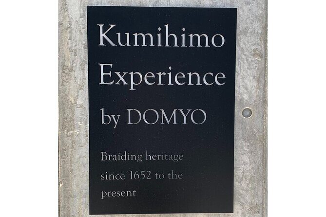 Traditional Japanese Kumihimo Artform Experience - An Overview of the Kumihimo Experience at DOMYO
