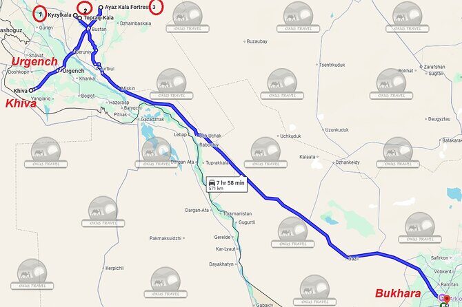 Transfer from Khiva to Bukhara by Fortresses - FAQs