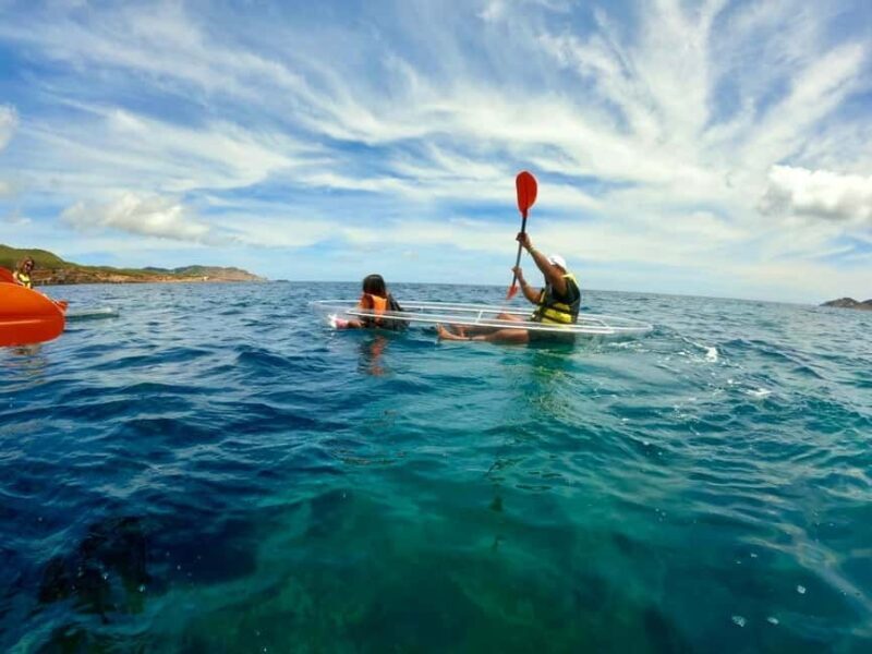 Transparent Kayak or SUP Guided Tour in Pou des LLeo - Navigating the Itinerary and Experience