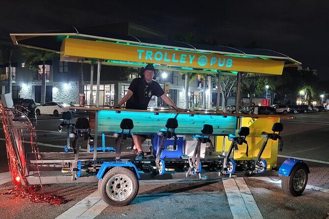 Trolley Pub Party Bike through St. Pete with Bar+Mural Stops - The Physical Aspect: Pedal and Play