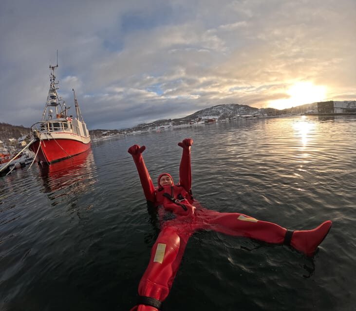 Tromsø: Arctic Fjord Floating in Survival Suit - Key Points