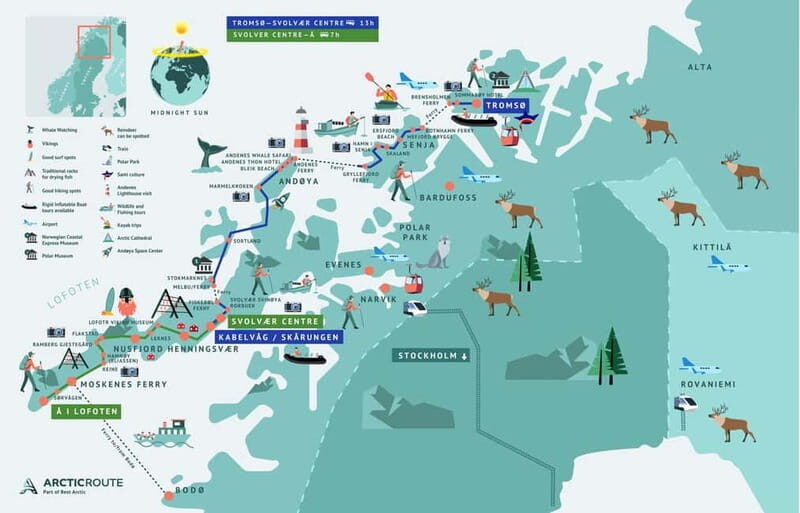Tromsø: Senja Island Hiking Day Trip with Bus and Ferry - Key Points