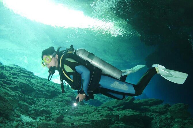 Tulum Area Experiences 2 Tank Guided Scuba Dives at Dos Ojos Cenote's + Lunch - An In-Depth Look at the Experience