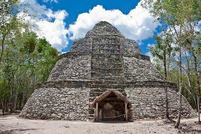 Tulum, Coba, Cenote & Mayan Village Tour - Climbing the Mooch Mul Pyramid